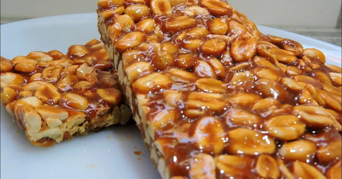 Turron de mani crocante con solo 2 ingredientes