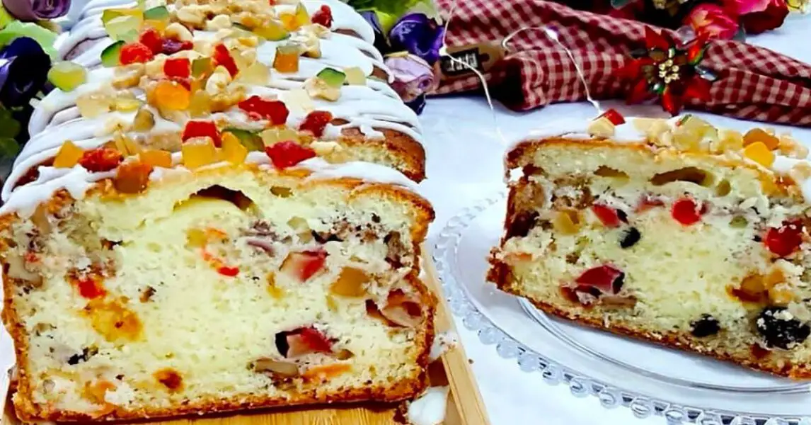 Budín navideño con nueces, frutas abrillantadas y pasas ¡Una delicia ...
