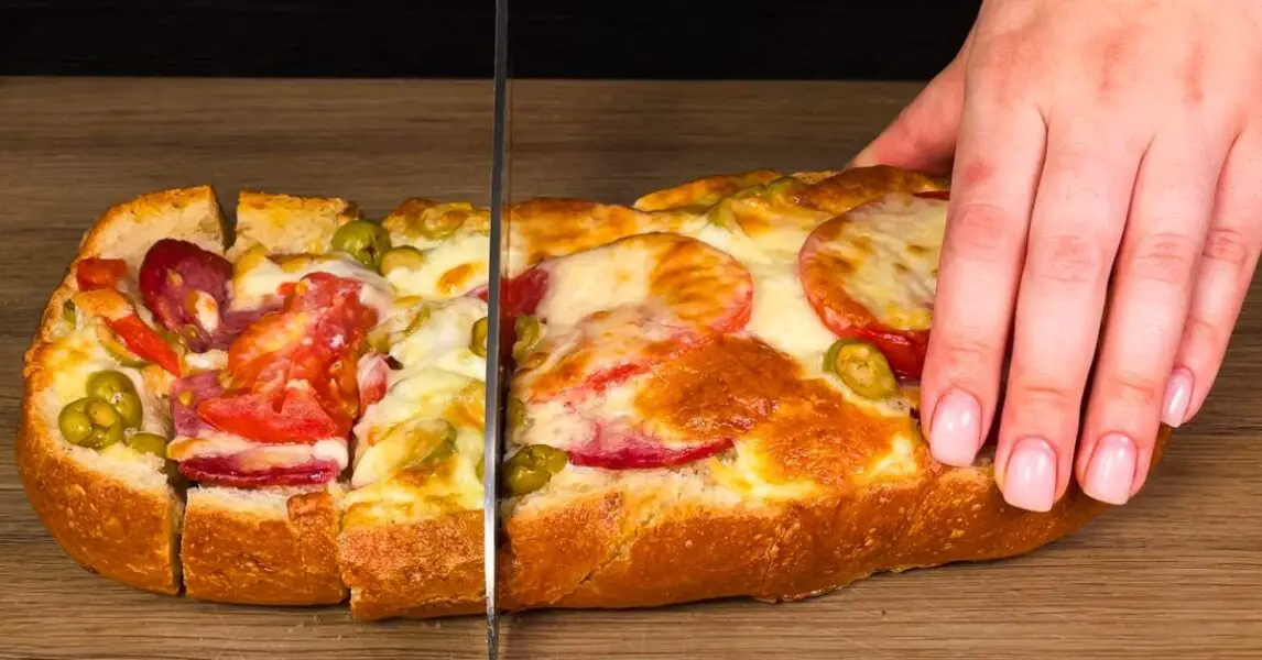 ¡Solo 1 pieza de pan! ¡Más sabroso que la pizza! Increíblemente sabroso ...