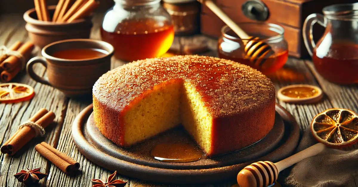 Tarta de miel y canela de la abuela (se mide en tazas y cucharas y está ...