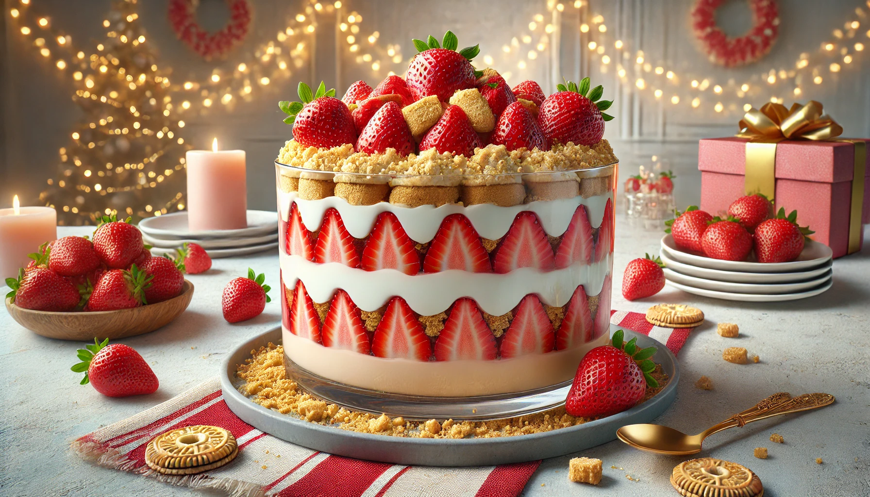 Exquisito postre de fresas especial para las fiestas | Raza Folklorica!