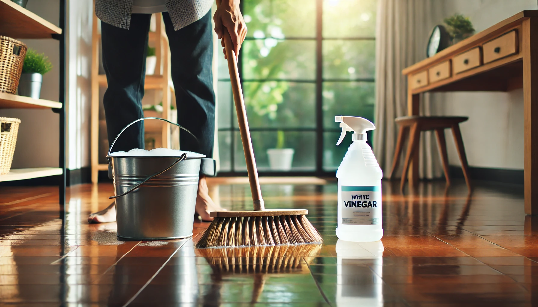 Vinagre blanco en la escoba para limpiar, el piso nunca volverá a ser ...