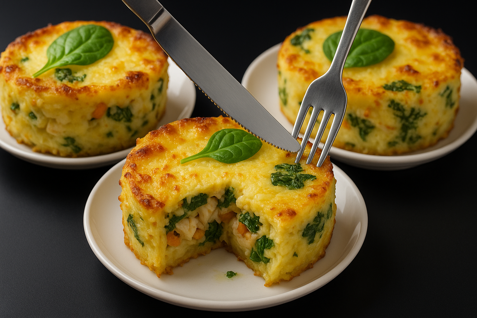 ¡Solo mezcla 3 huevos, papas y espinacas! ¡Este plato impresionará a ...