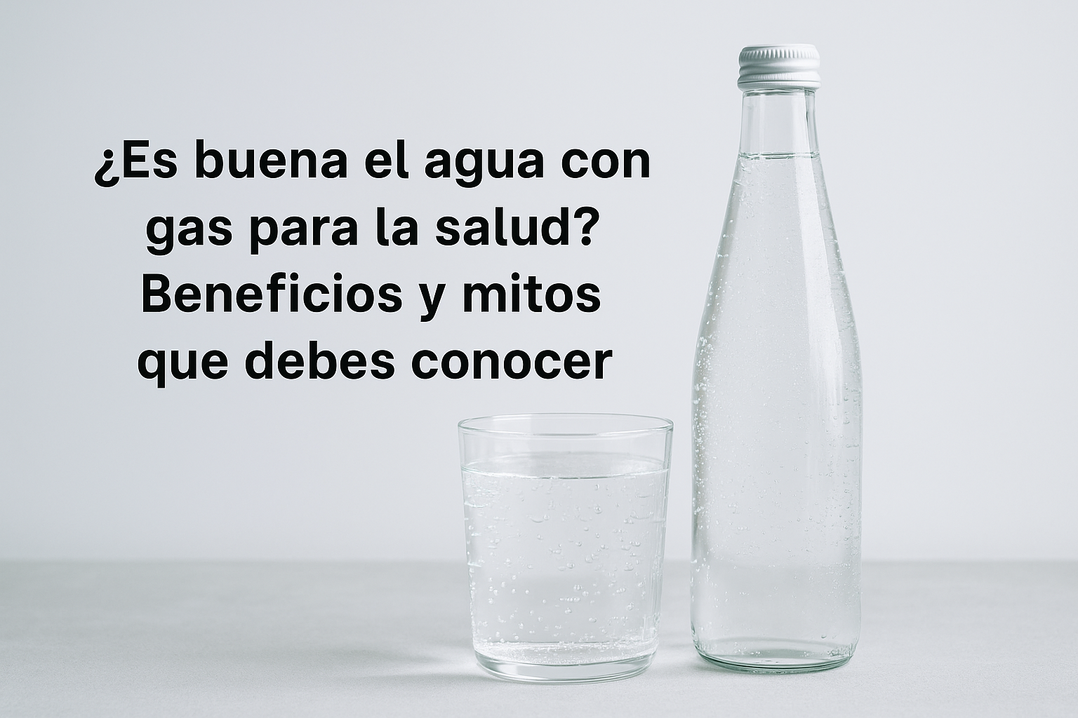 ¿Es buena el agua con gas para la salud? Beneficios y mitos que debes ...