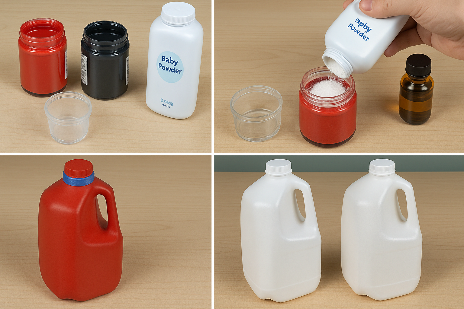 Solo necesitas talco para bebés y mézclalo con pintura; te sorprenderá ...